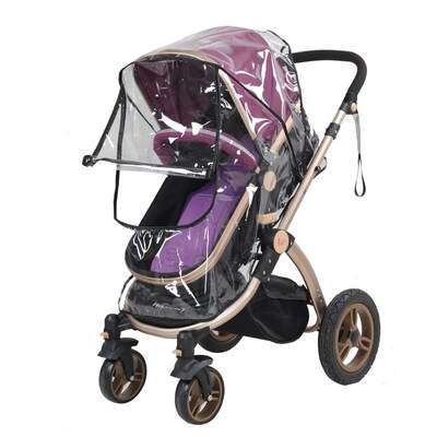 Stroller Accessories Waterproof Rain Cover Transparent Wind