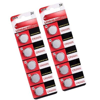 5pcs/10pcs CR2025 3V Lithium Cells for Portable Electronics