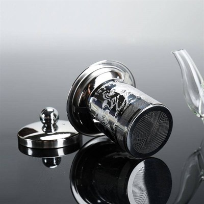 Teapot Flower Tea Coffee Pot Transparent Glass Tea Set