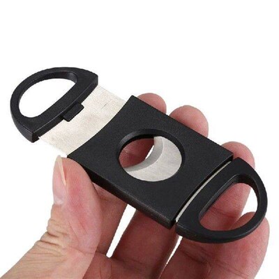 LUDA 20X Oval-Shaped Cigar Cutter, Double Cut Blade
