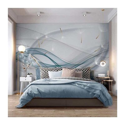 Custom 3D Photo Wallpaper Fashion Lines Dandelion TV Backgr