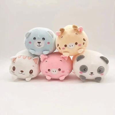 Super Soft Animal Cartoon Pillow 20cm Cute Fat Pig Cat Bear