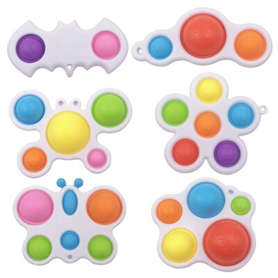 Baby Sensory Toys Silicone Dimple pop it Fidget toy安抚玩具