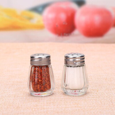 Small Size Mini Seasoning Jar With Holes Seasoning Glass Bot