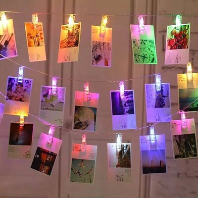 1pc 1.5M10L Photo Clips String Lights Christmas Fairy Lights