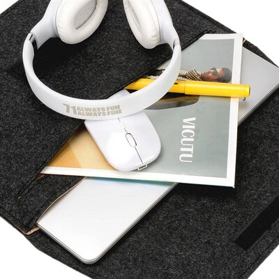 Wool Felt Laptop Bag Sleeve ver 11 12 13 15.6 Inch For Macbo