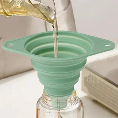 Silicone Foldable Funnel Foldable Wide Mouth Filler Funnels