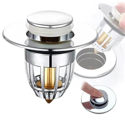 Bathroom Sink Plug Stopper Wash Basin CorLe Bounce Up Drain
