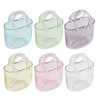 Clear Glass Vase Fish Organization Accessory Household