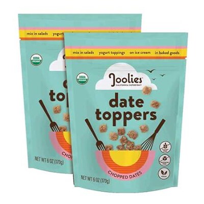 Joolies Organic Diced Date Topper  6 Ounce, Pack of 2