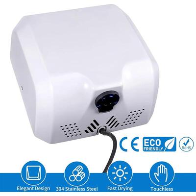 Commercal Hand Dryer 1800W utomatc Hgh Speed Heavy Duty Stan