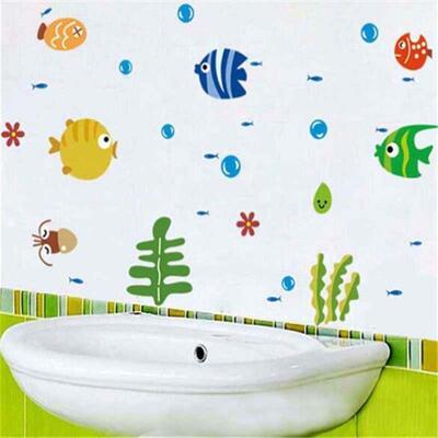 tropical fish bubble wall sticker kids room nursery