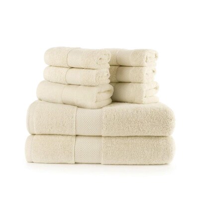 8 Pieces Cotton Bath Towel Set Bath Hand Towels Washcloths