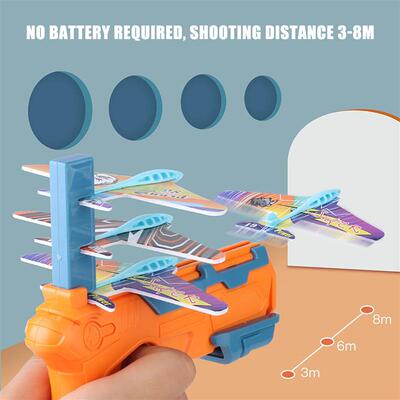 Launcher Toys for Kids Bubble Catapult With 6 Small Plane To