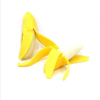 Funny Peeled Banana Stress Relief Toy Simulated Banana Squee