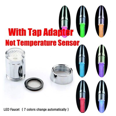 Faucet Night Light Lamp Sensor Hydropower Led Lights Shower