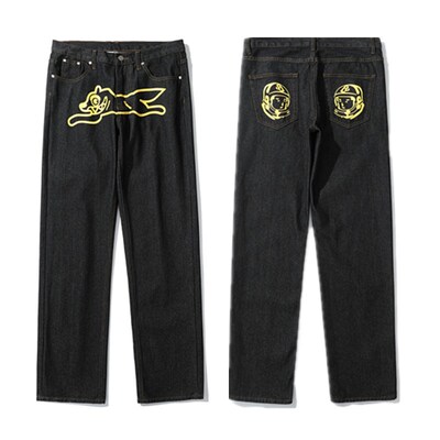 2023 Ropa Dog Print Sreetwear Men Hip Hop Baggy Jeans Pants