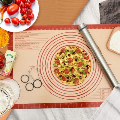 Silicone Pastry Mat Baking Kneading Rolling Mat Cookie Sheet