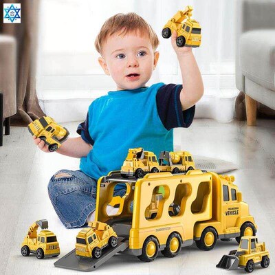 TEM Decast Carrer Truck Toys Cars Engneerng Vehcles