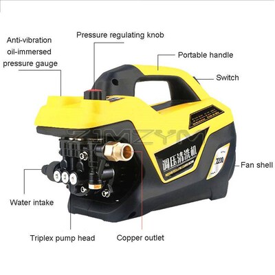 High Pressure Household Car Washing Machine 220V Small Autom