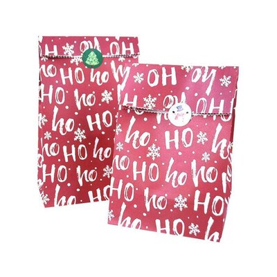 10pcs 23cm Paper Package Bag Christmas Gift Wrapping Bags
