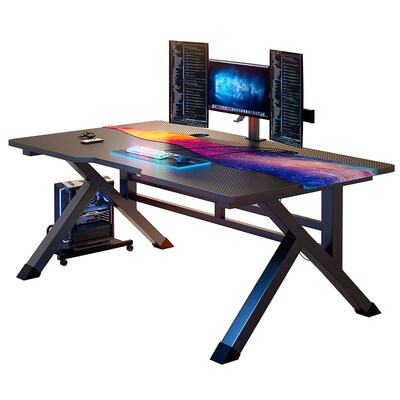 Desk simple office computer table home wooden study desk书桌