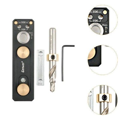 Punch Locator Drill Template Guide with Sliders Aluminum