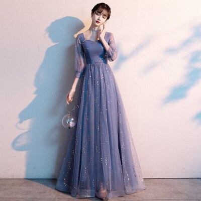 DongCMY Long Plus Size Tulle Prom Dress Robes Evening Party