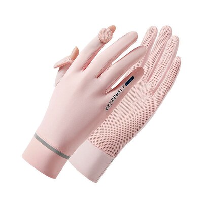 Ice silk sunscreen gloves for men and women D139 summer trav