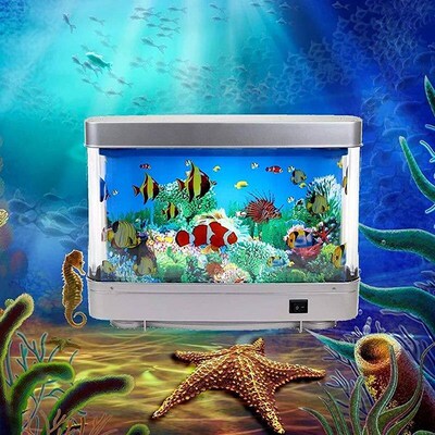 Artificial Tropical Fish Tank Lamps Aquarium Decor Virtual O