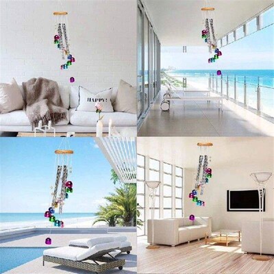 Pleasant Colorful Wind Chimes With 4 Aluminum Tubes 13