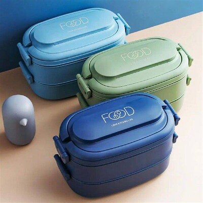 1550 ml Lunch Box Microwaveable Container Double-layered