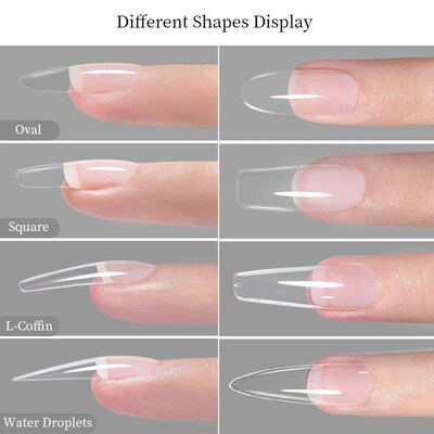 Nail Art Press on False Nails Fake Nails Coffin Gel Nails Ex