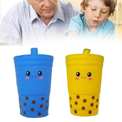 Antisress Squishy Bubble Tea Props to Press Pinch Display Pr