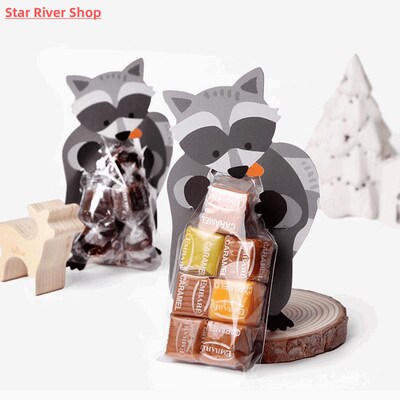 10pcs Cute Animal Bear Koala Rabbit Baking Candy Packaging B
