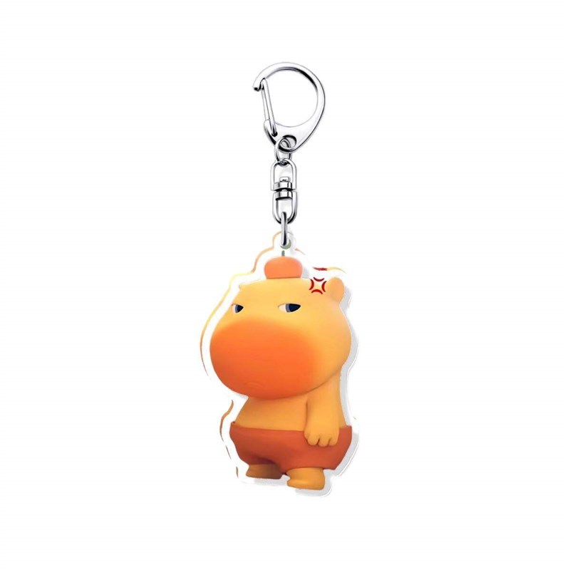Cute Capybara Lulu Expression Pack Acrylic Keychain, Adorabl