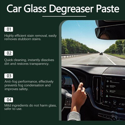 RAYHONG Car Glass Degreaser - Windshield Cleaner, Stain Remo