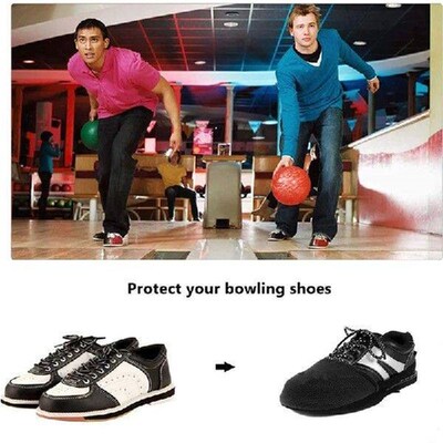 2 Pieces Bowling Shoe Covers Shoe Sliders For Bowling Shoes