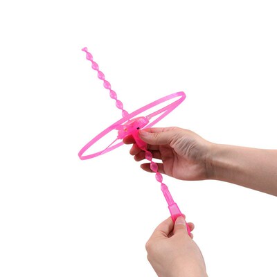 Large Lumnous Bamboo Dragonfly Toy Flyng Fary Hand Push Pull