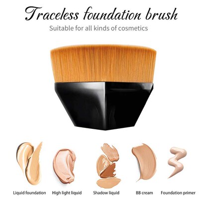 No. 55 Foundation Brush Makeup Brush Set Soft Wool Blush Pow