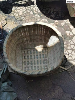 箩筐精大竹大筐箩收市细大竹框篓篼保超纳编竹手装子饰工环储竹物