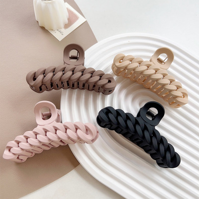 Large tail Luxury Hair Clips for Women Korean Claw Clips Thi