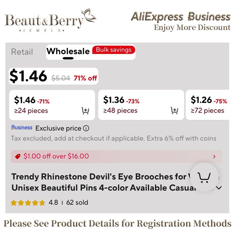 Beaut&Berry Ear of Wheat Brooches for Women Rhinestone Blue