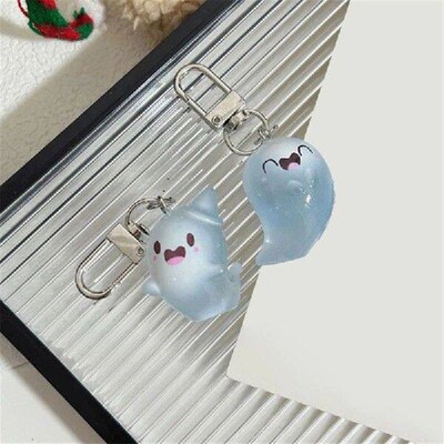 6Pcs Glowing In The Dark Specter Keychain Phantoms Pendant