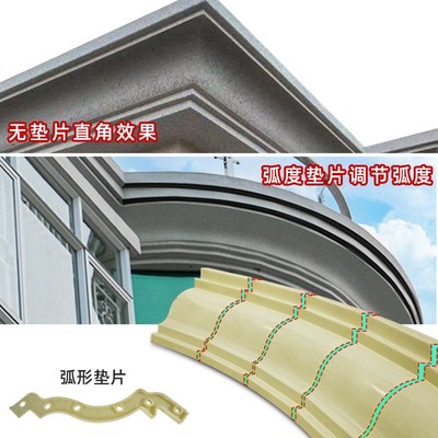 别墅屋檐线条模具天沟沿线房檐线欧式檐口滴水线外墙装饰腰线模板
