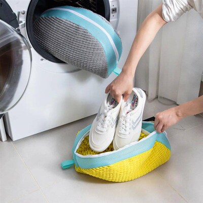NEW 1/2PCS Dumpling Washing Shoes Bag Cotton Laundry Fluffy