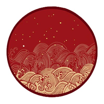 Round Drawing Drawing Creeping Mat Childrens Anti-Slip Mat