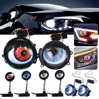 Cool Decoration Dynamic LED Car Headlights Devil Eye LED