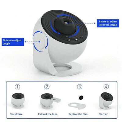 New Globe Galaxy Projection Light HD Full Sky Star Bedroom S