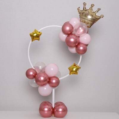 Round balloon stand arch balloons wreath ring for wedding de